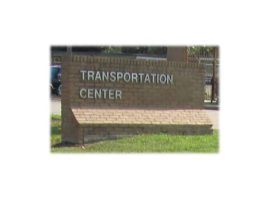 Transportation Center Sign - Auxiliary Services