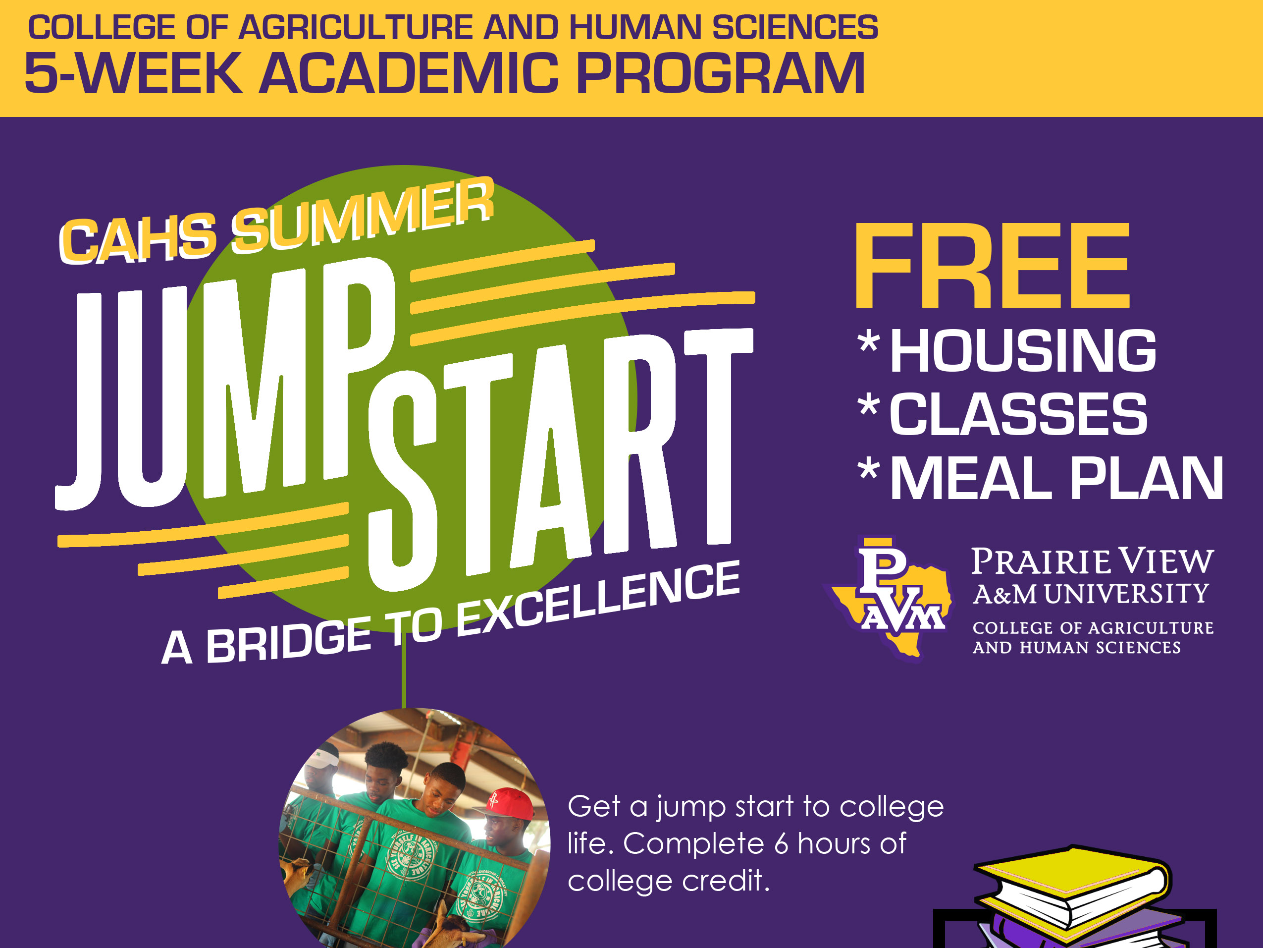 Summer JumpStart Program - College of Agriculture Food and Natural ...