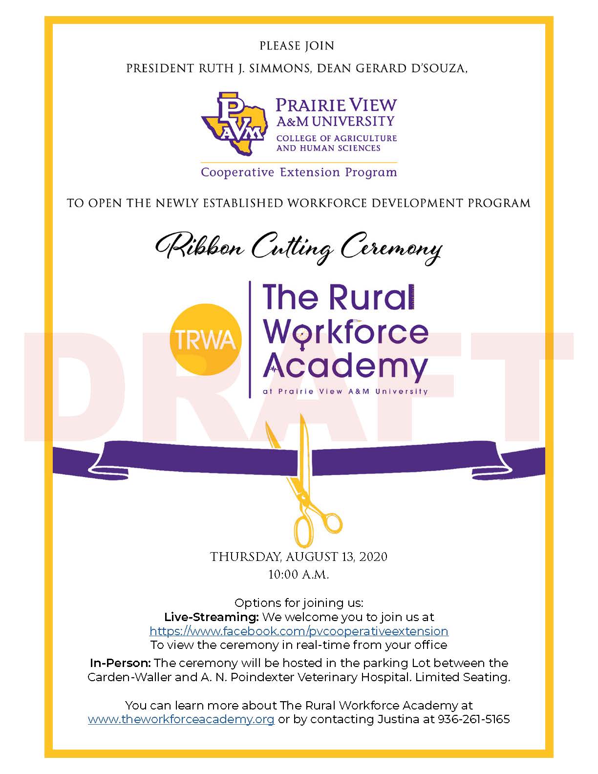 Ribbon Cutting Ceremony Program