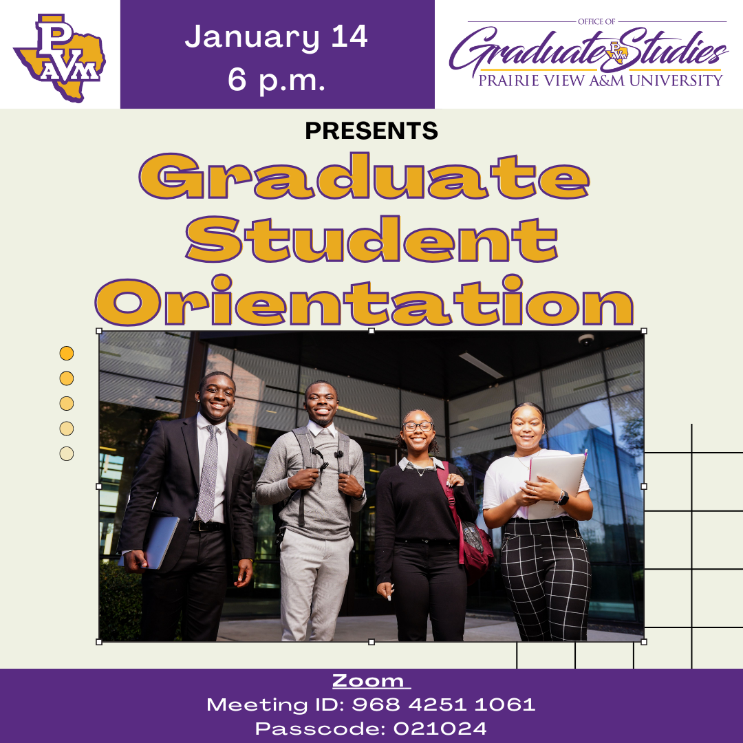 Graduate Student Orientation January 14, 2025 at 6 pm - Graduate Studies
