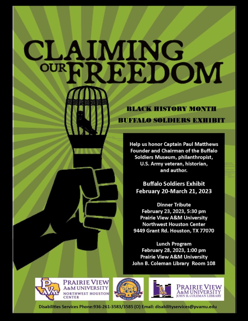 Black History Month - Buffalo Soldiers Exhibit - Library