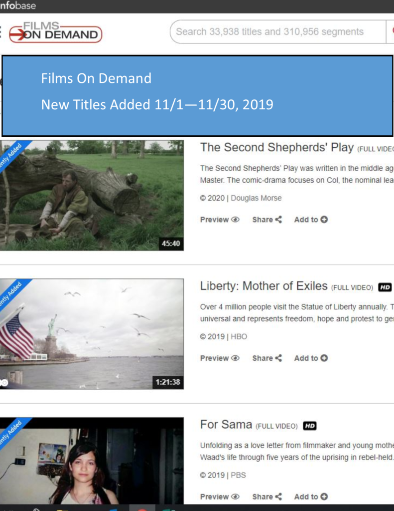 FOD New Titles 2019 - Library