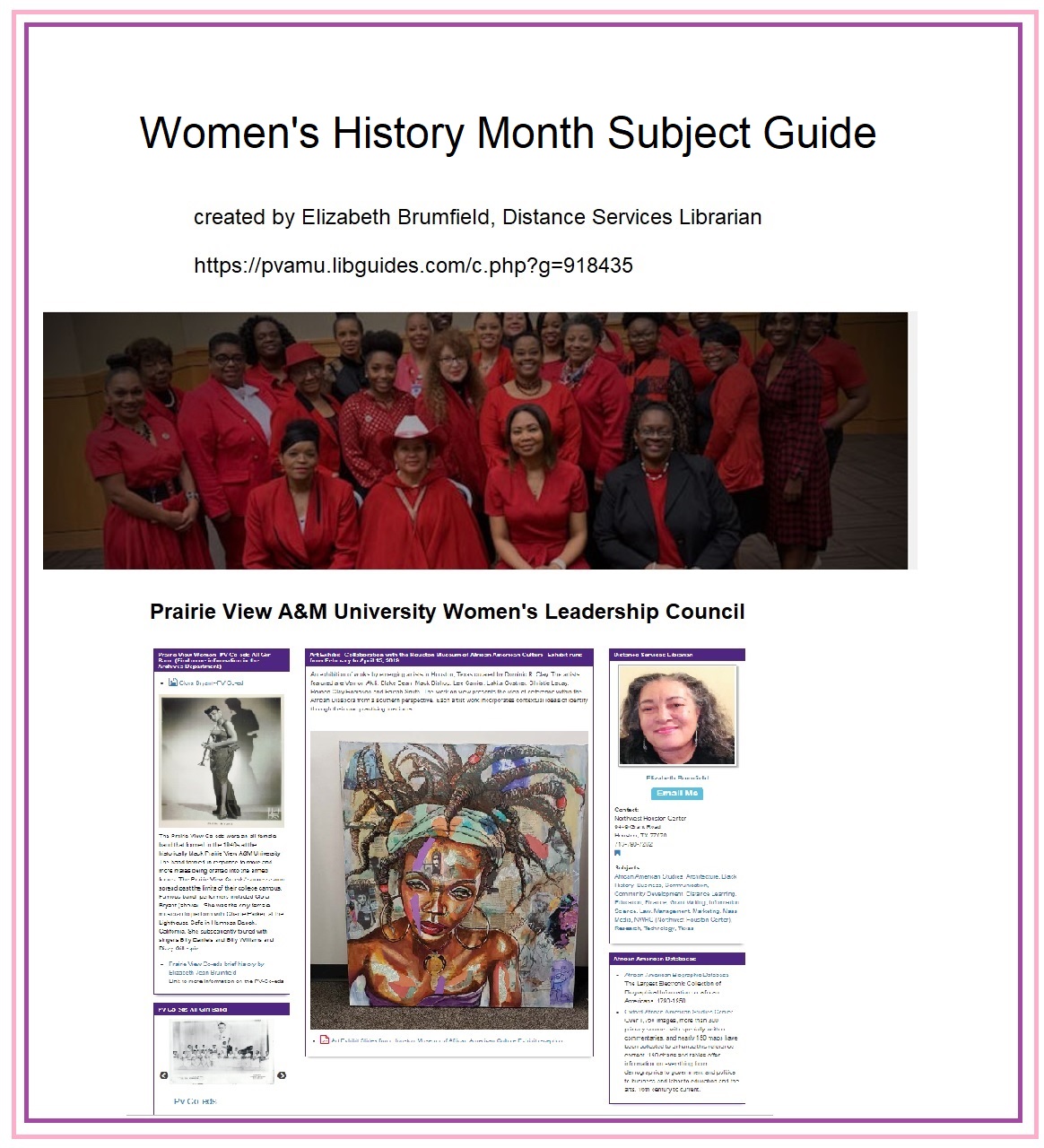 Women's History Month Guide - Library