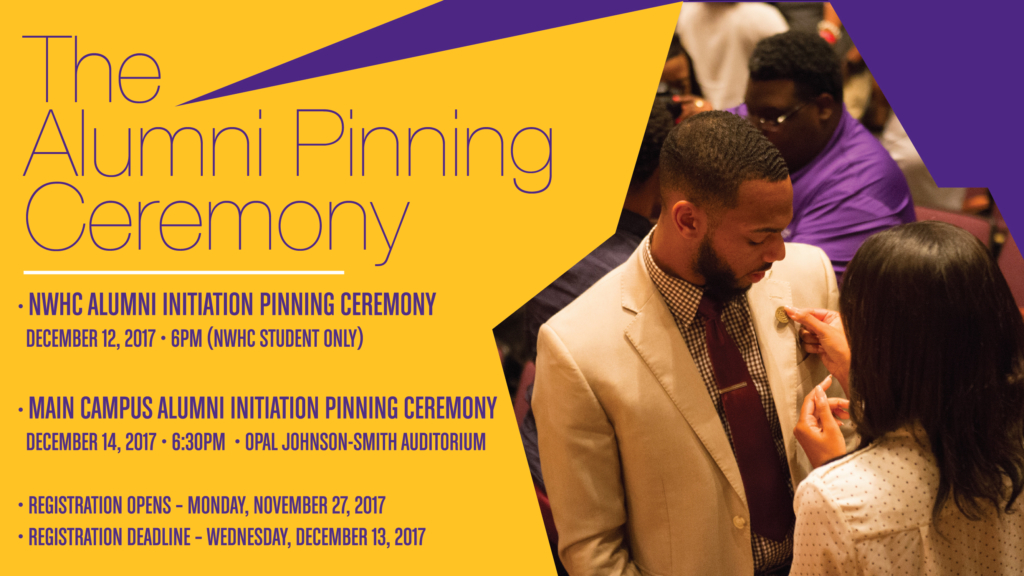 Alumni Initiation Pinning Ceremony - Northwest Campus - Student Affairs