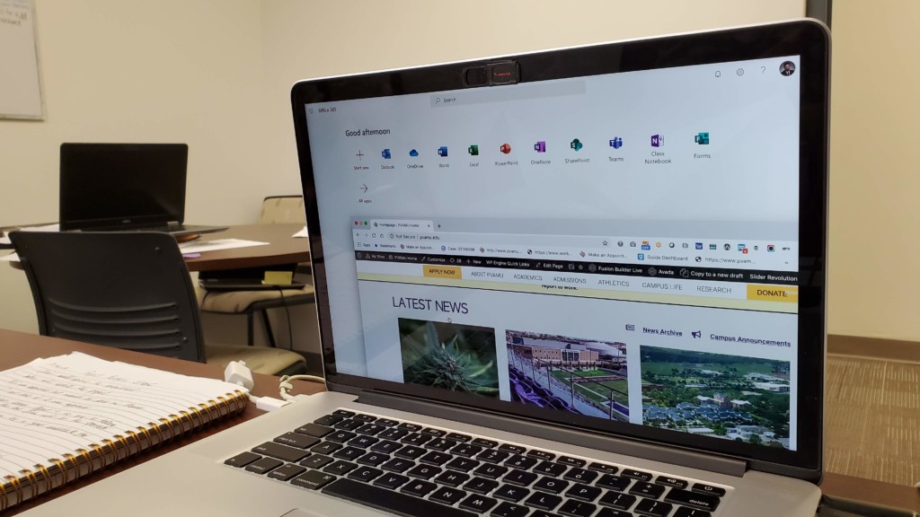 Laptop Desk Work | PVAMU Home