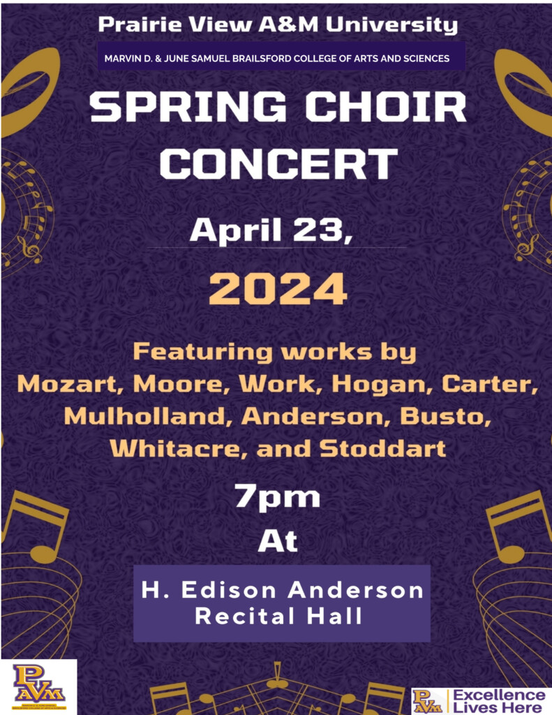 SPRING CHOIR CONCERT | PVAMU Home